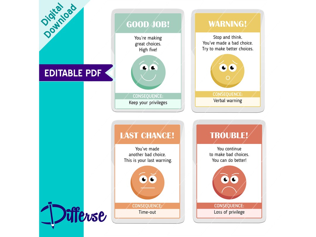 Behavior Cards for Kids Kids Behavior Cards Behavior Reward Cards ...