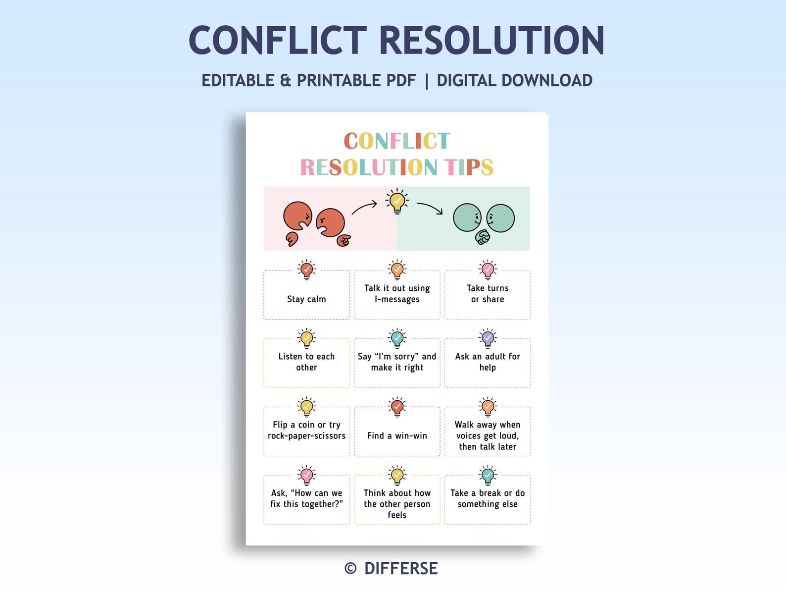 Kids Conflict Resolution | Coping Strategies | Anger Management ...