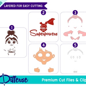 Girl Superhero SVG SVG Cut File & PNG Girls Have Superpowers Svg ...