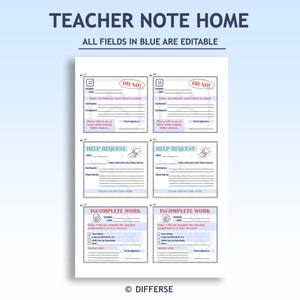 Teacher Note Home | Teacher Mail | Teacher Behavior Notes | School Note ...