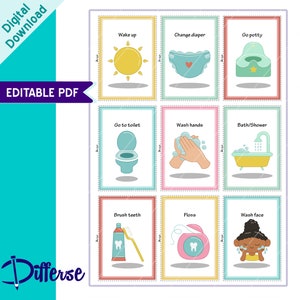 Kids Routine Cards | Daily Chore Cards | Kids Chores | Visual Routine ...