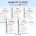 Kids Honesty Pledge | Tell the Truth | Behavior Correction Chart | Good ...