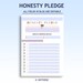 Kids Honesty Pledge | Tell the Truth | Behavior Correction Chart | Good ...