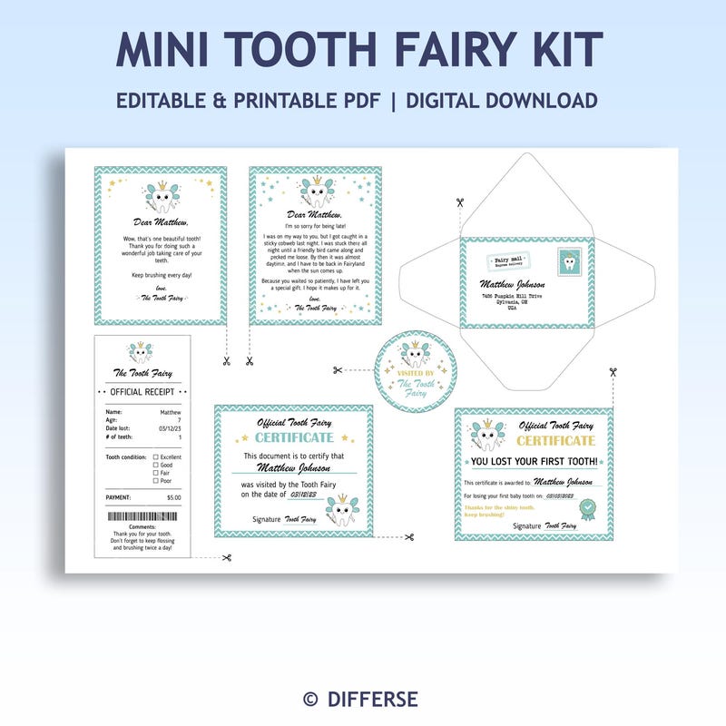 Tooth Fairy Envelope - Etsy