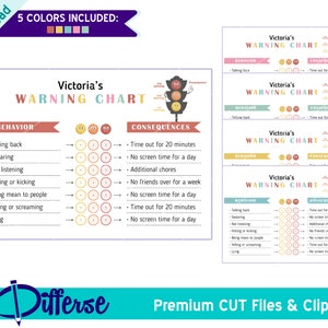 Behavior Bundle for Kids | Consequence Chart | Behavior Contract ...