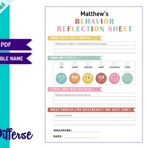 Behavior Bundle for Kids | Consequence Chart | Behavior Contract ...