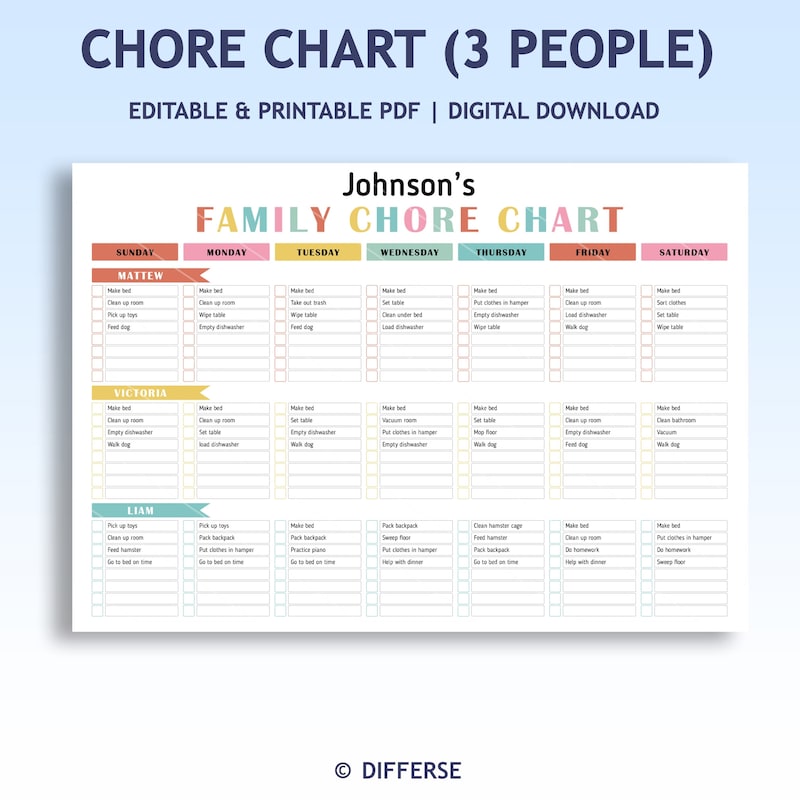 Routine Print Out Kids - Etsy