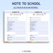 School Note From Home | Note to School Template | Excuse Note | Note ...