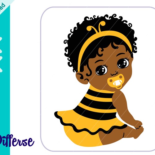 African American Baby SVG Cut File & PNG Safari Baby - Etsy