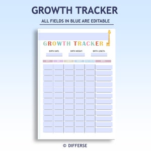 Baby Growth Tracker | Baby Growth Chart | Baby Milestone | Baby Weight ...