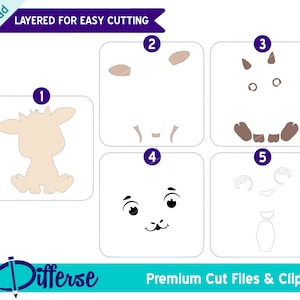 10 Cute Baby Farm Animals | SVG Cut File & PNG | Baby Farm Animals ...