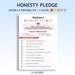 Kids Honesty Pledge | Tell the Truth | Behavior Correction Chart | Good ...