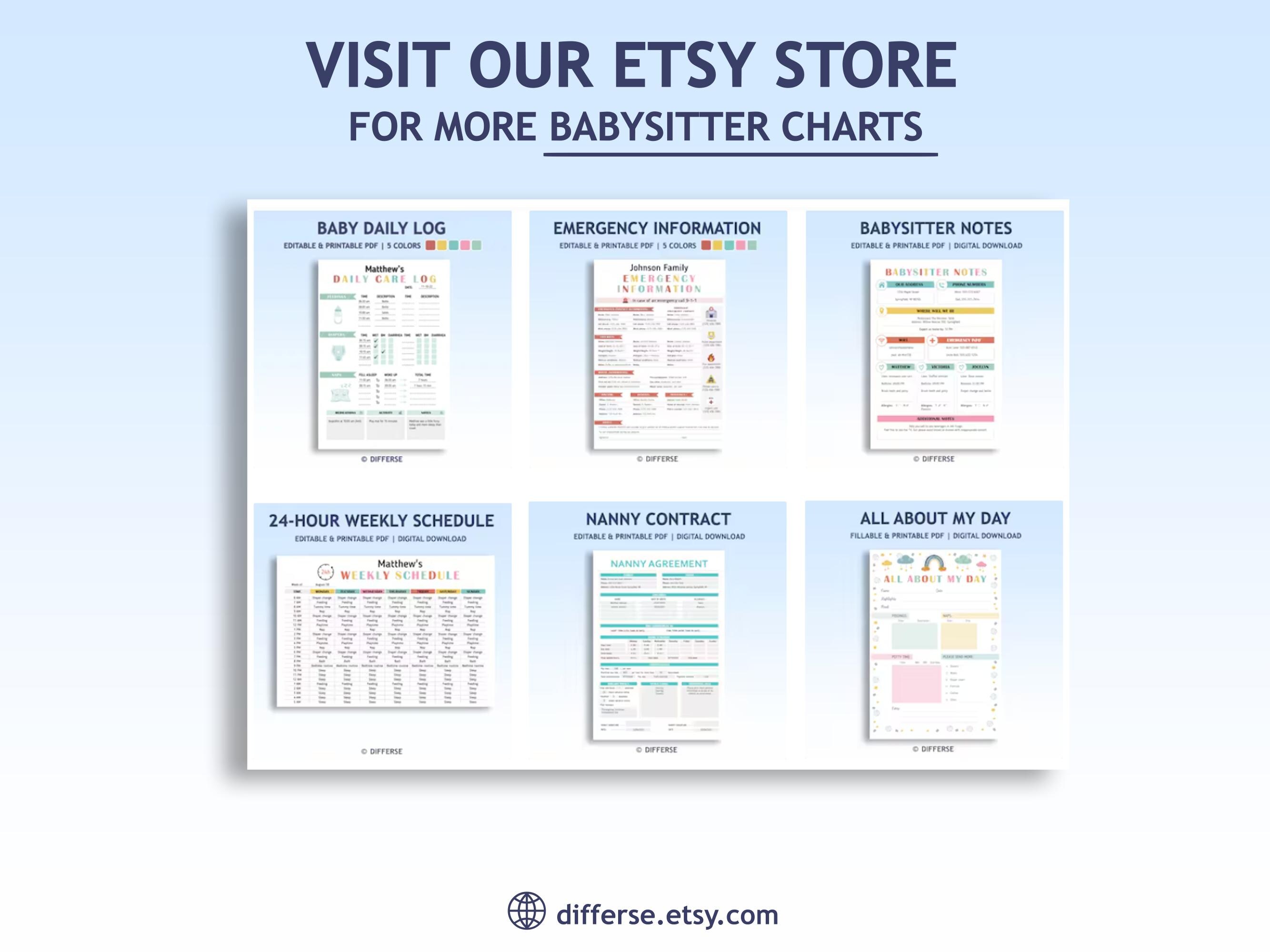 Daycare Note | Quick Note | Parent Communication | Home Daycare Form ...