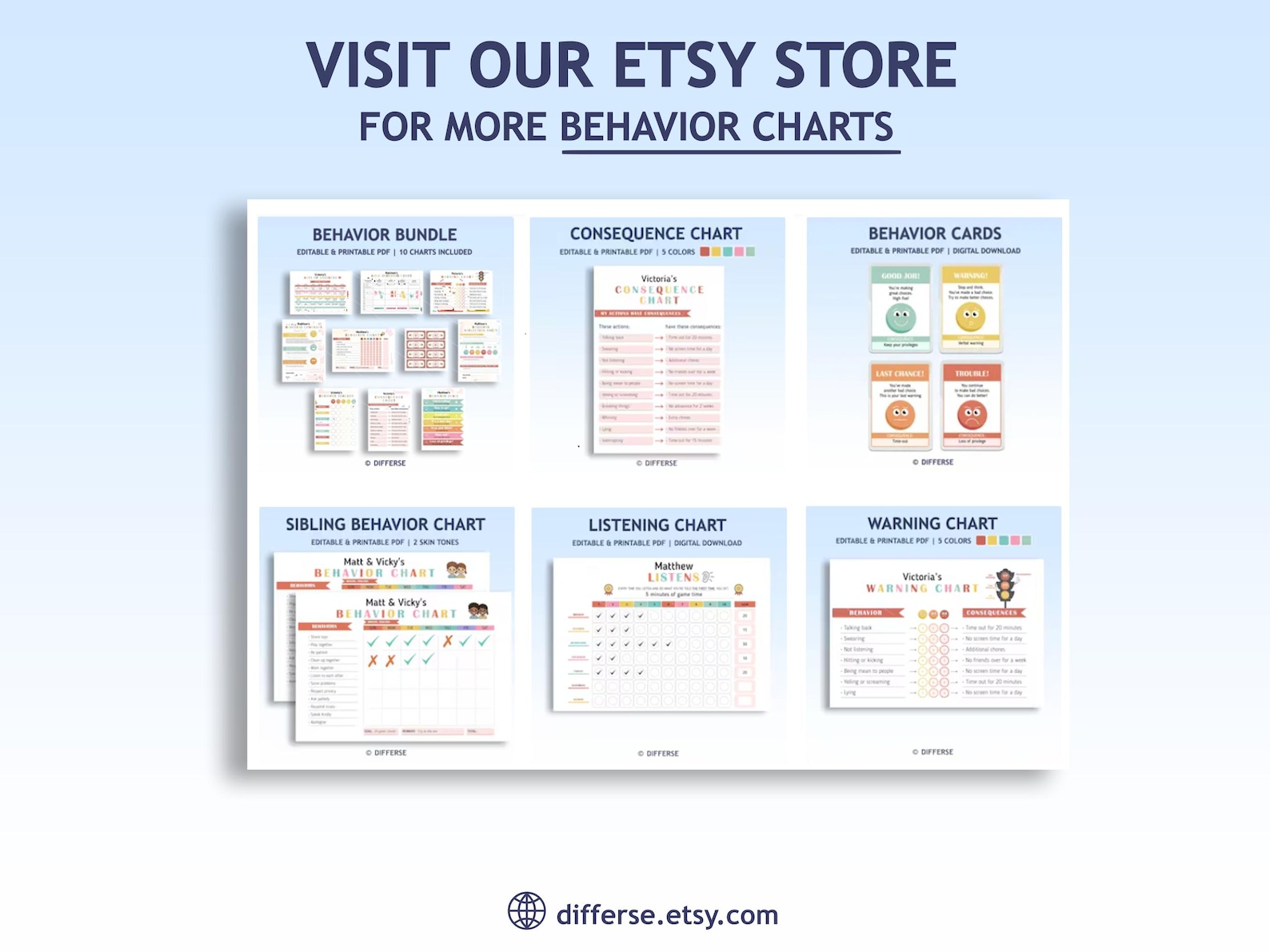 3 Strikes Warning Chart | Consequence Chart | Actions Have Consequences ...
