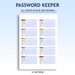 Editable Password Tracker for Kids | Password Keeper | Password ...