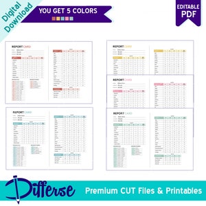 Homeschool Grade Tacker Bundle | Report Card | Grade Tracker | Grade ...