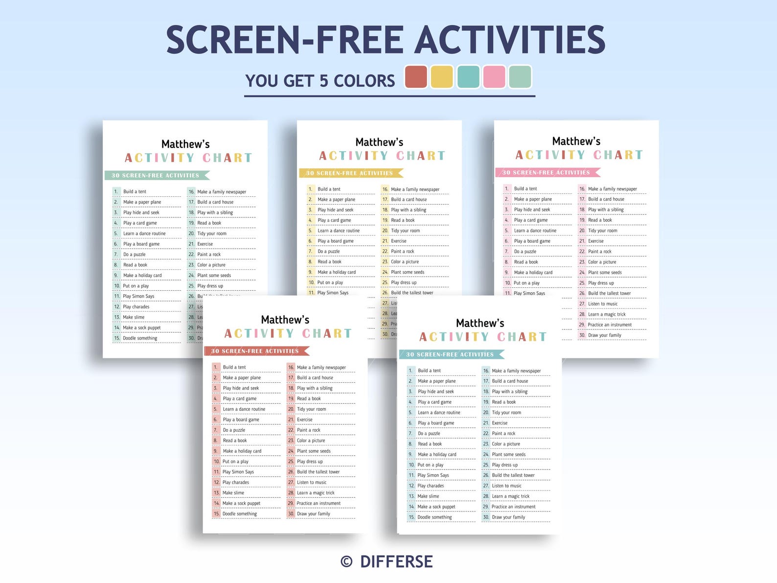 Kids Screen Time Bundle | Screen Time Chart | Screen Time Checklist ...