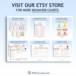 1 Strike Warning Chart | Behavior Chart | Consequence Chart | Actions ...