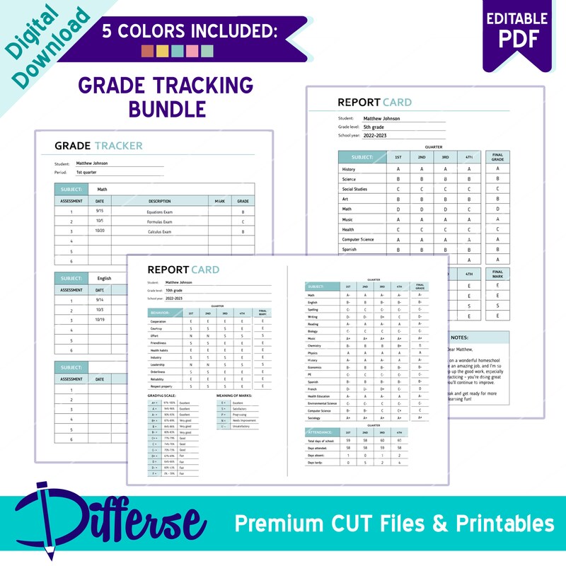 Grade Tracker - Etsy