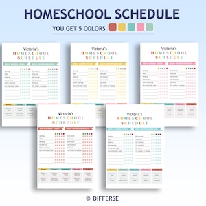 Editable Homeschool Planner | Digital School Planner | Printable ...