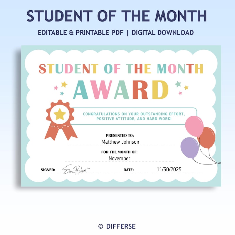 Star Student - Etsy