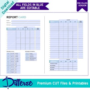 Homeschool Grade Tacker Bundle | Report Card | Grade Tracker | Grade ...