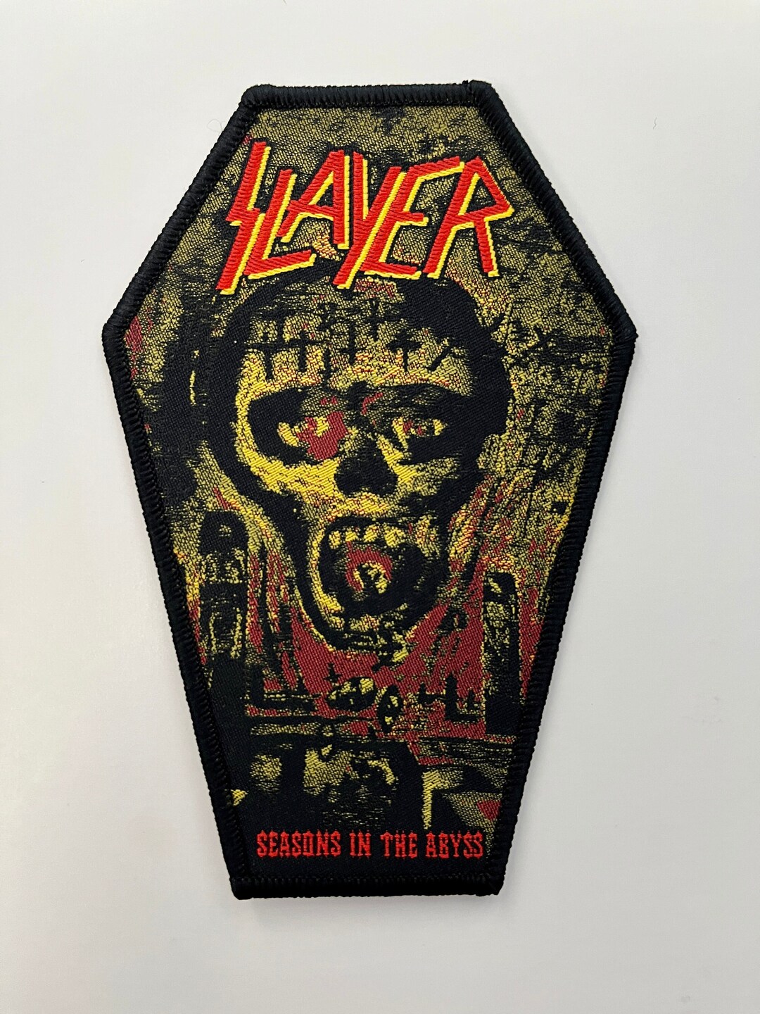 Slayer Seasons in the Abyss BLACK Border Officially Licensed Woven ...