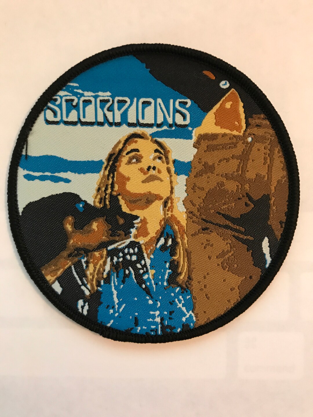 Scorpions Animal Magnetism Black Border Circular Woven Patch New - Etsy