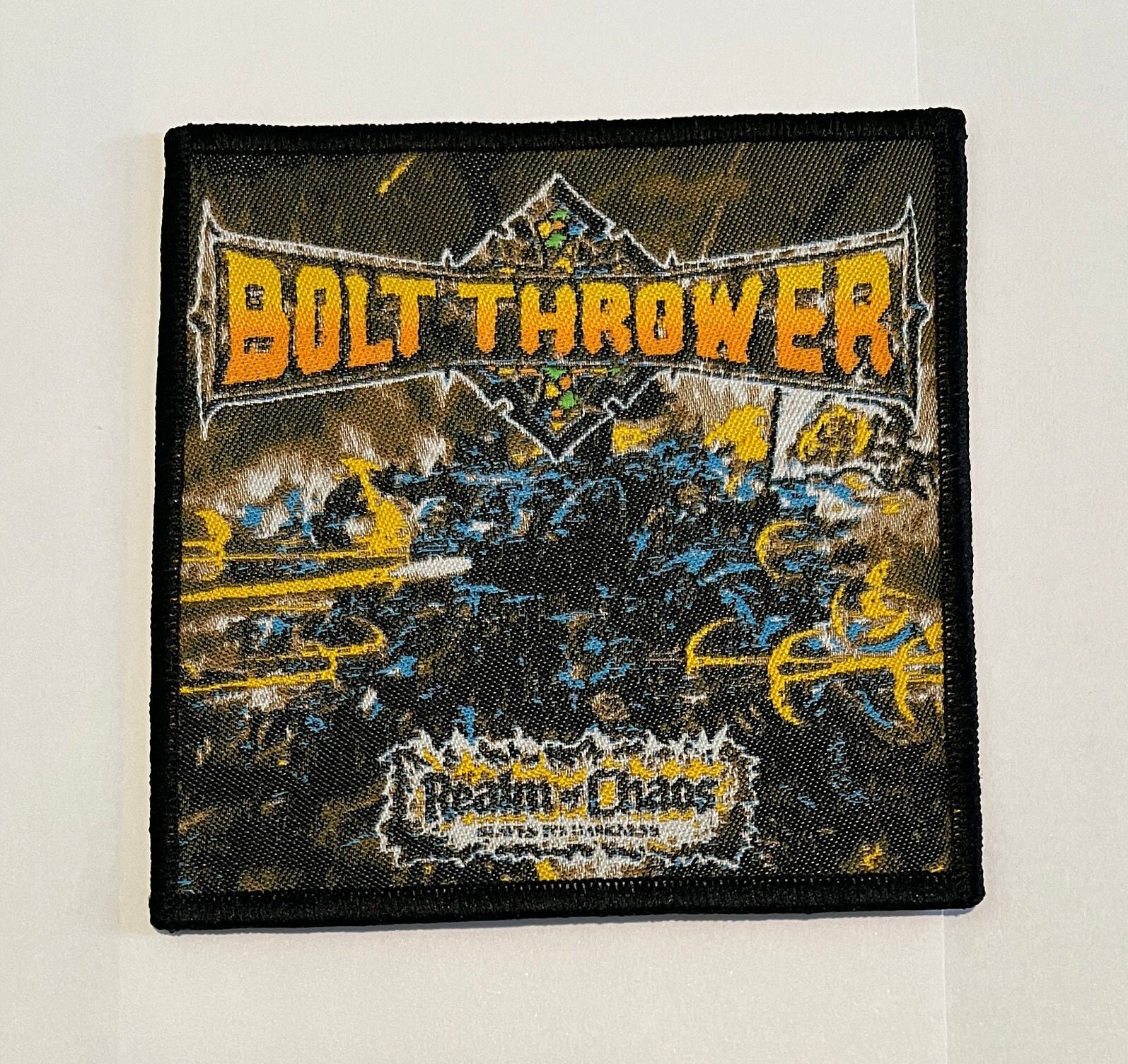 BOLT THROWER Realm of Chaos Black Border Woven Patch New - Etsy