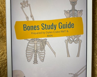 Bones and Muscles Study Guide: Printable Bony Landmarks (PDF) - Etsy