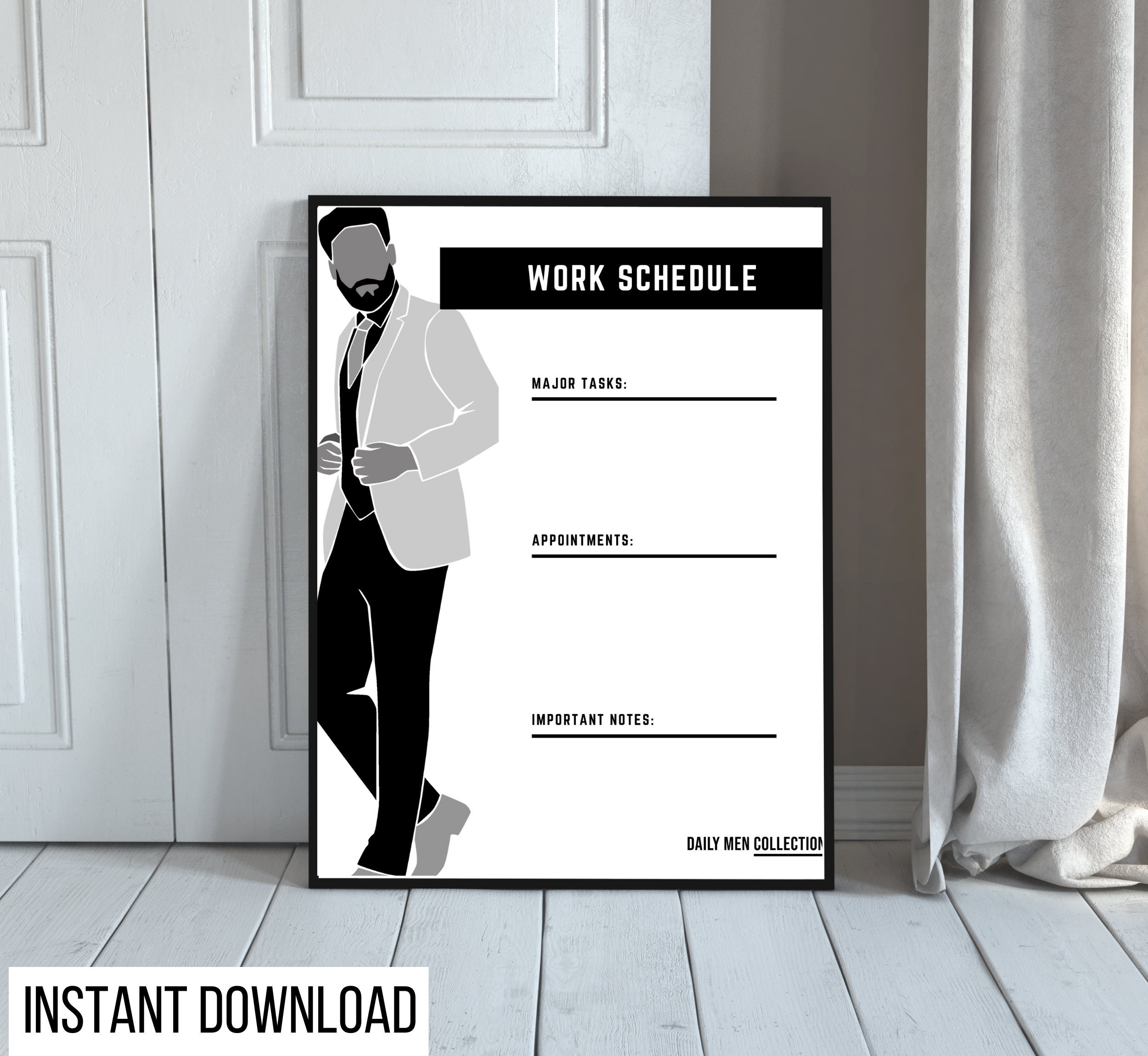 Work Schedule / Printable Digital Download / Printable - Etsy