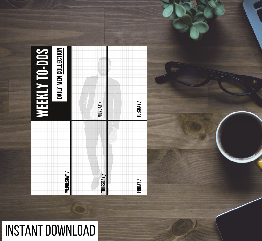 Weekly To-do List / Printable Digital Download / Printable Organizer ...