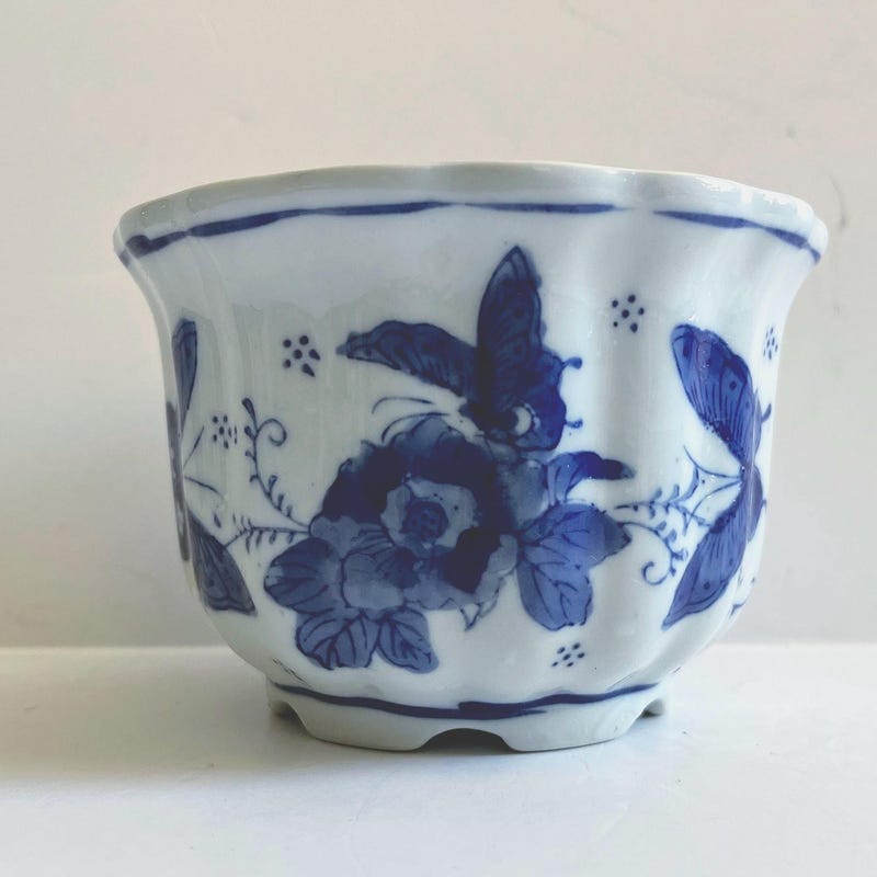 Delft Blue Planter - Etsy
