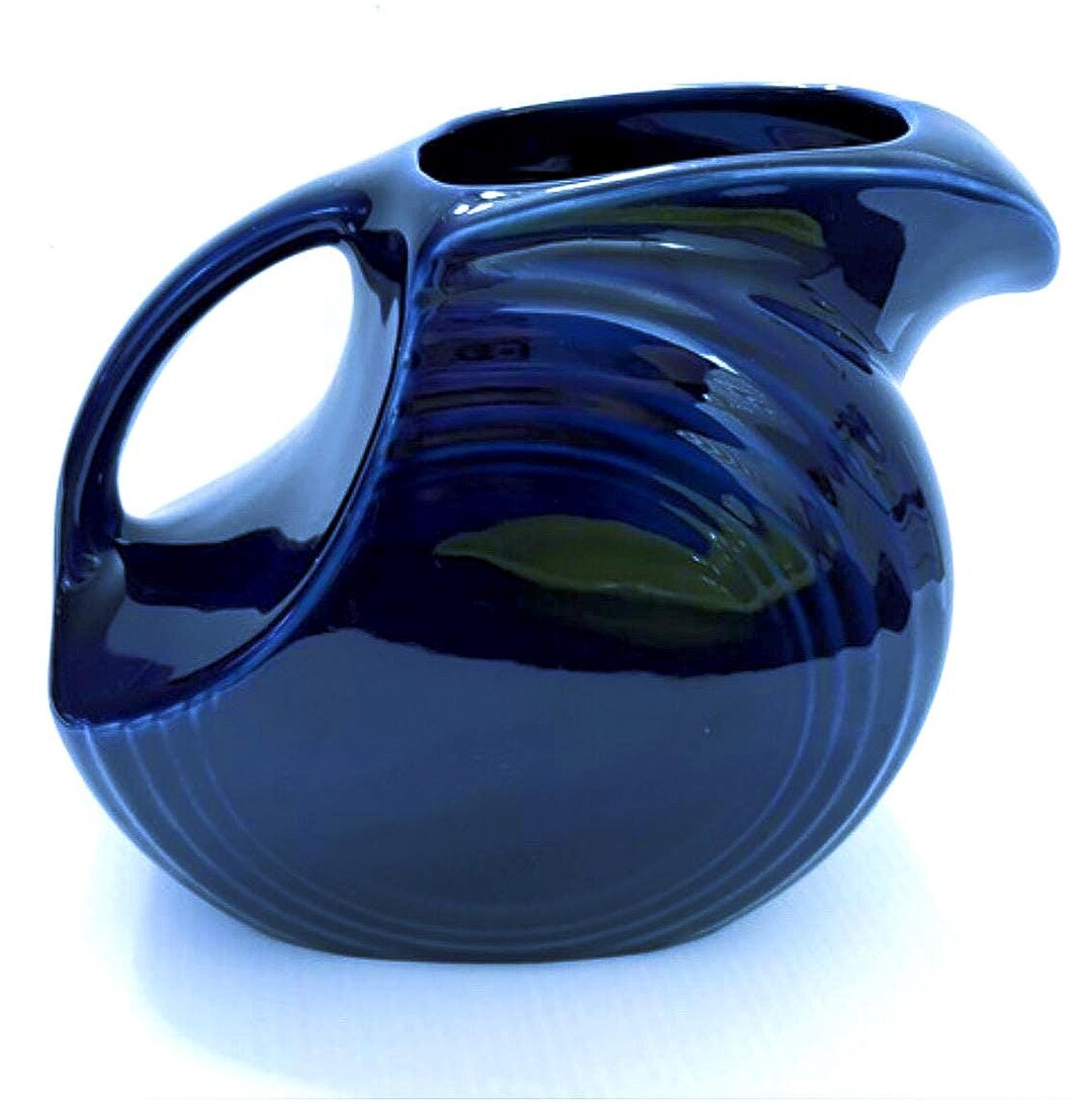Fiesta Cobalt Blue 67 Oz Art Deco Disc Pitcher by Homer Laughlin - Etsy