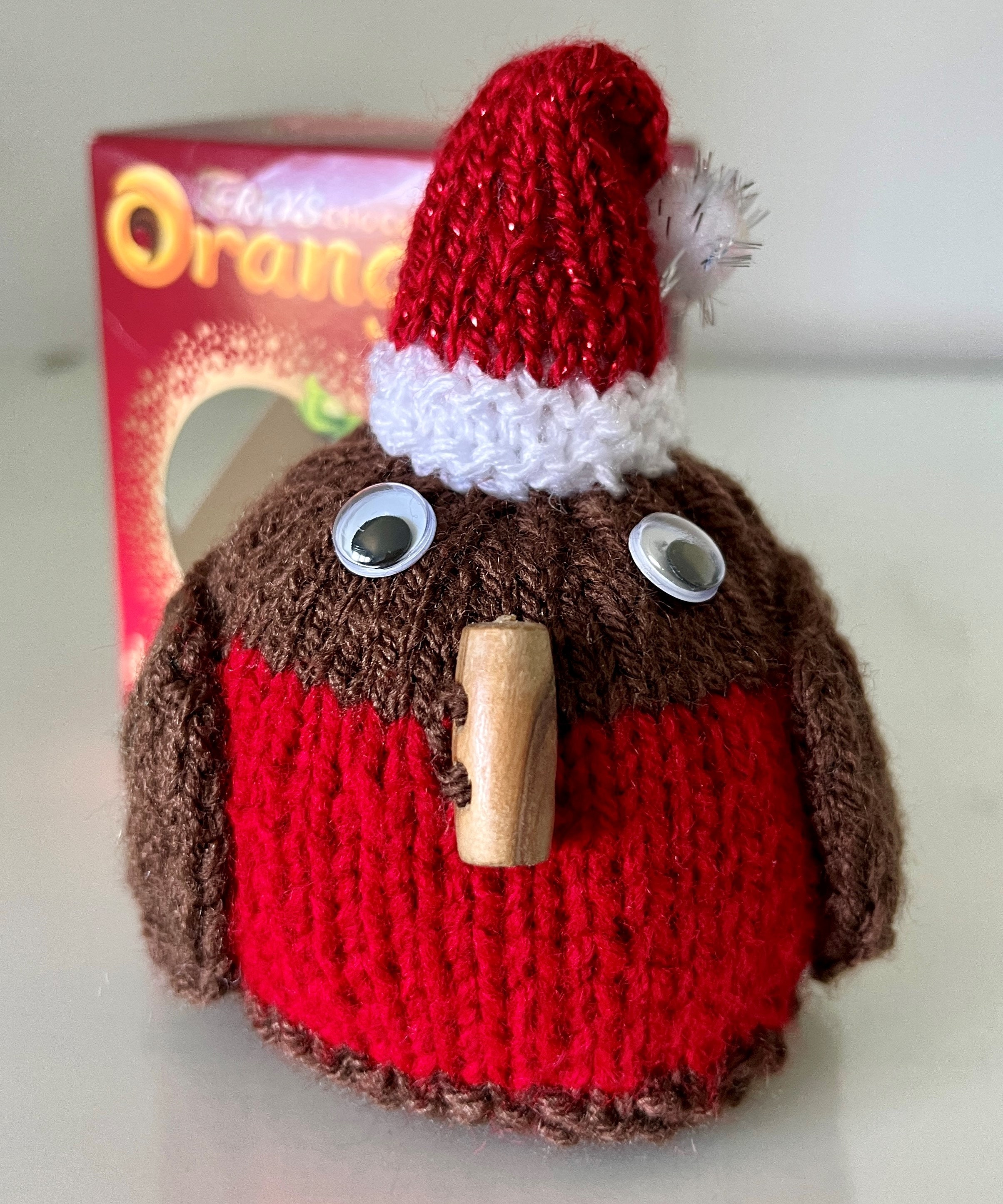 Robin Chocolate Orange Cover - Knitting Pattern - Etsy UK