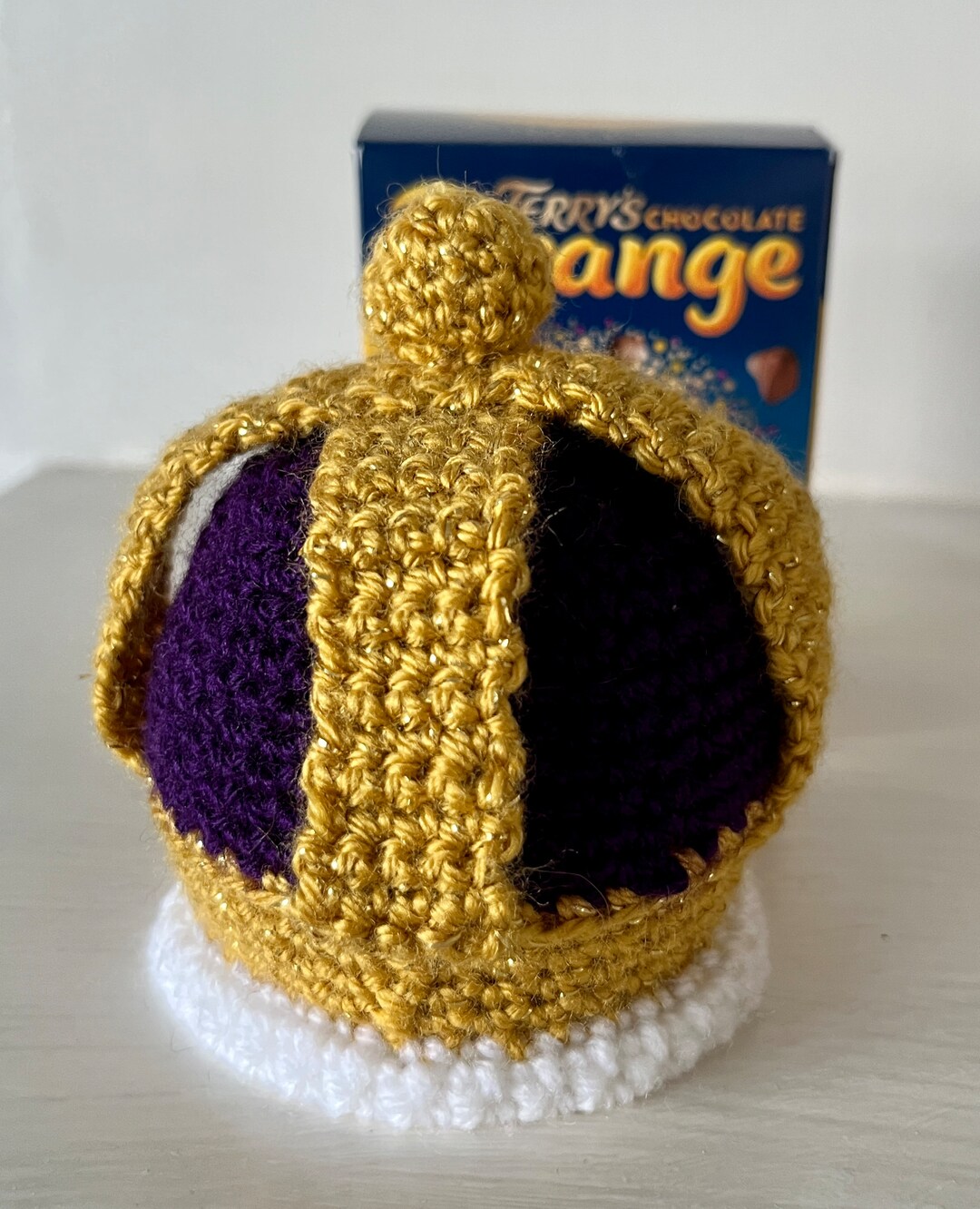 Coronation Crown Chocolate Orange Cover Crochet Pattern - Etsy