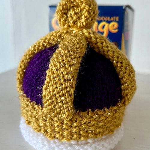 Coronation Crown Chocolate Orange Cover Knitting Pattern - Etsy