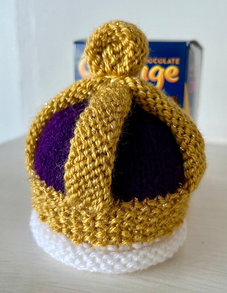 Coronation Crown Chocolate Orange Cover Knitting Pattern - Etsy