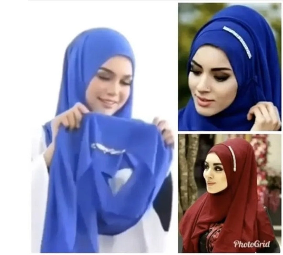 Chiffon Instant Hijab 2 Loops Instant Hijab Instant Hijab Etsy