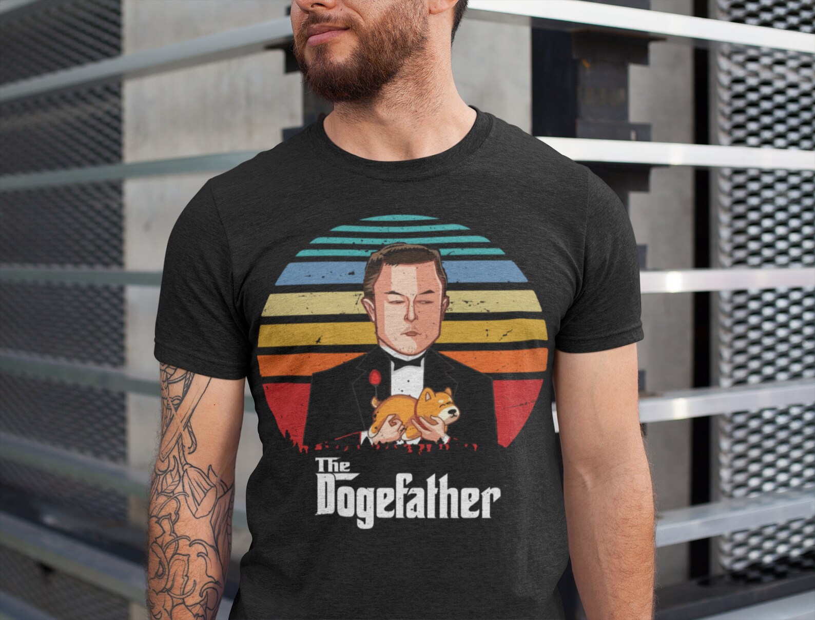 Dogecoin T-shirt | the Dogefather | DOGE Crypto T Shirt | Dogecoin ...