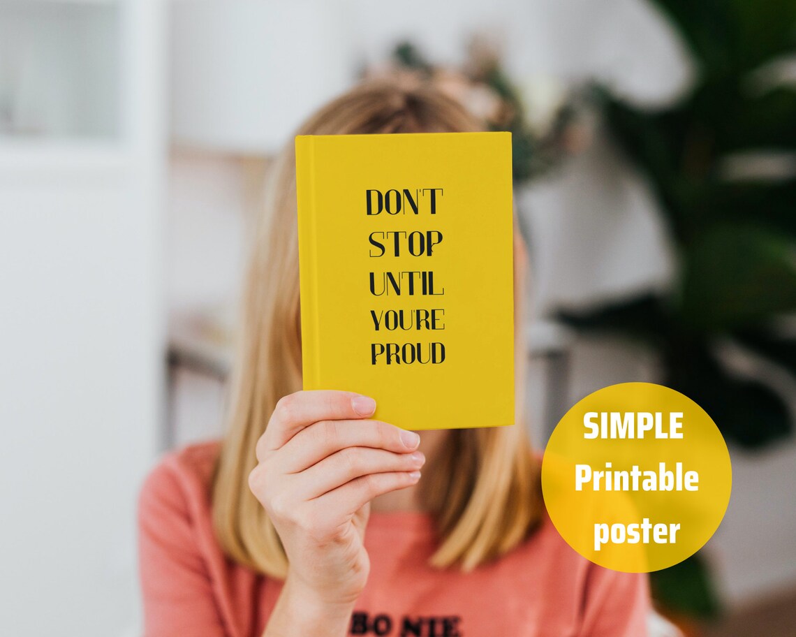 Poster Wall Quotes Motivational Speech Printable Digital - Etsy