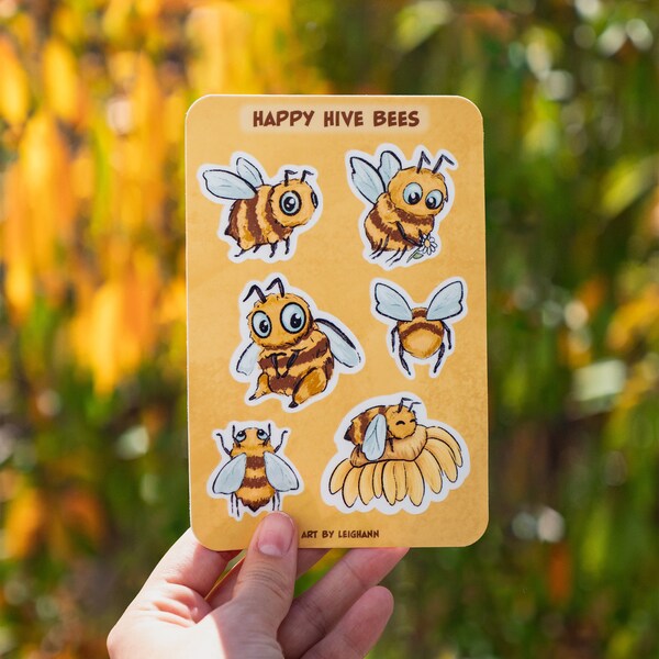 Bee Sticker - Etsy
