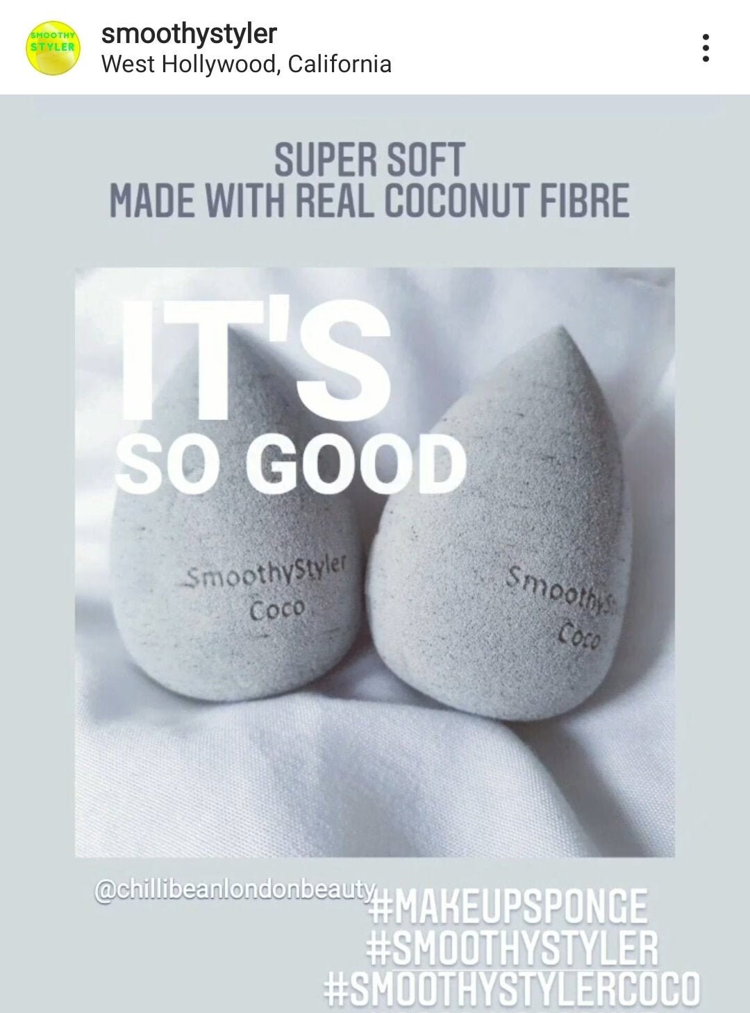Smoothystyler Coco Beauty Sponge: 50% Carbonized Coconut, Vegan Makeup ...