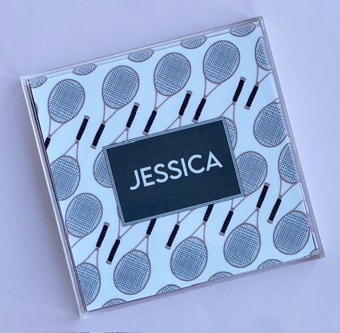 Tennis Themed Catchall Acrylic Tray | Monogrammed Tennis Tray ...