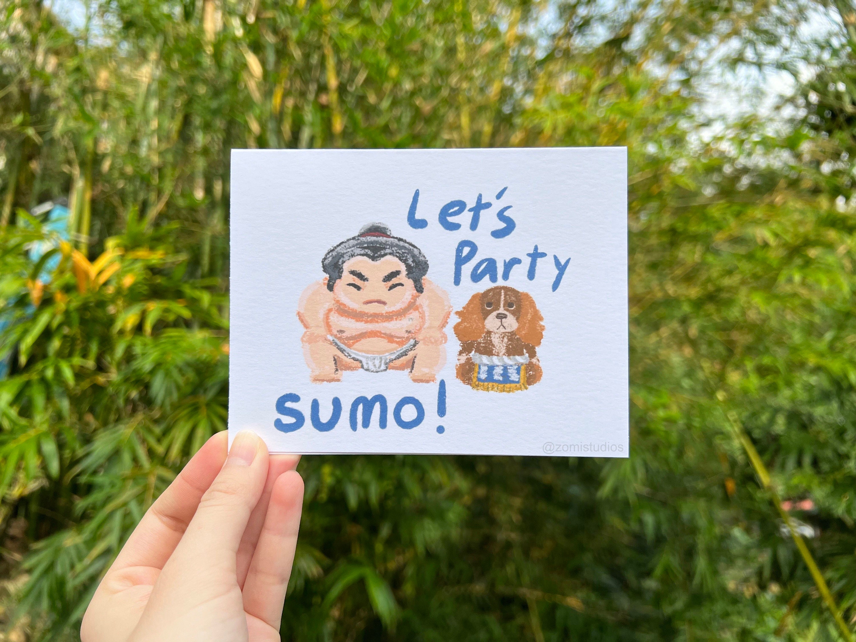 Sumo Greeting Card Asian Food Pun, All Occasions, Birthday, Thank You ...
