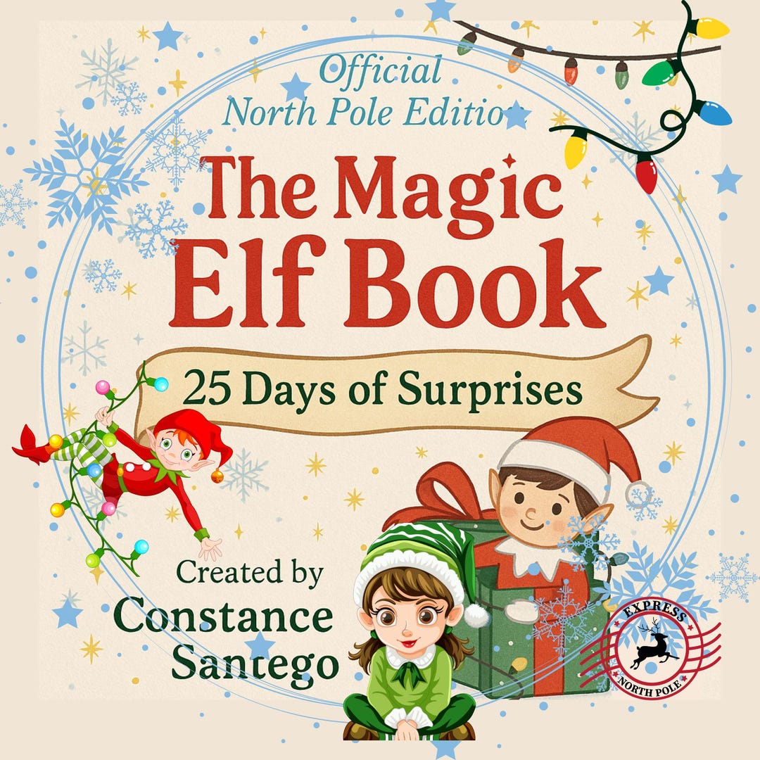 The Magic Elf Book: 25 Days of Surprises - Etsy