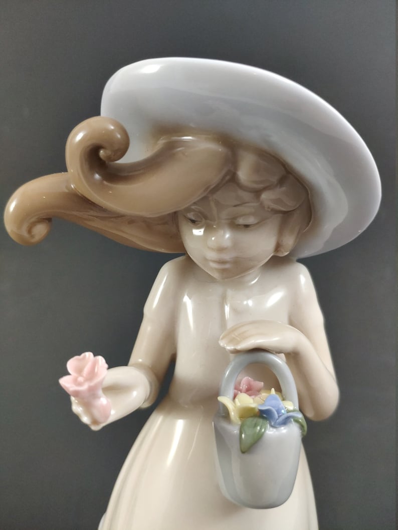 Old Tupton Ware Girl With Flower Basket Figurine Porcelain - Etsy Canada