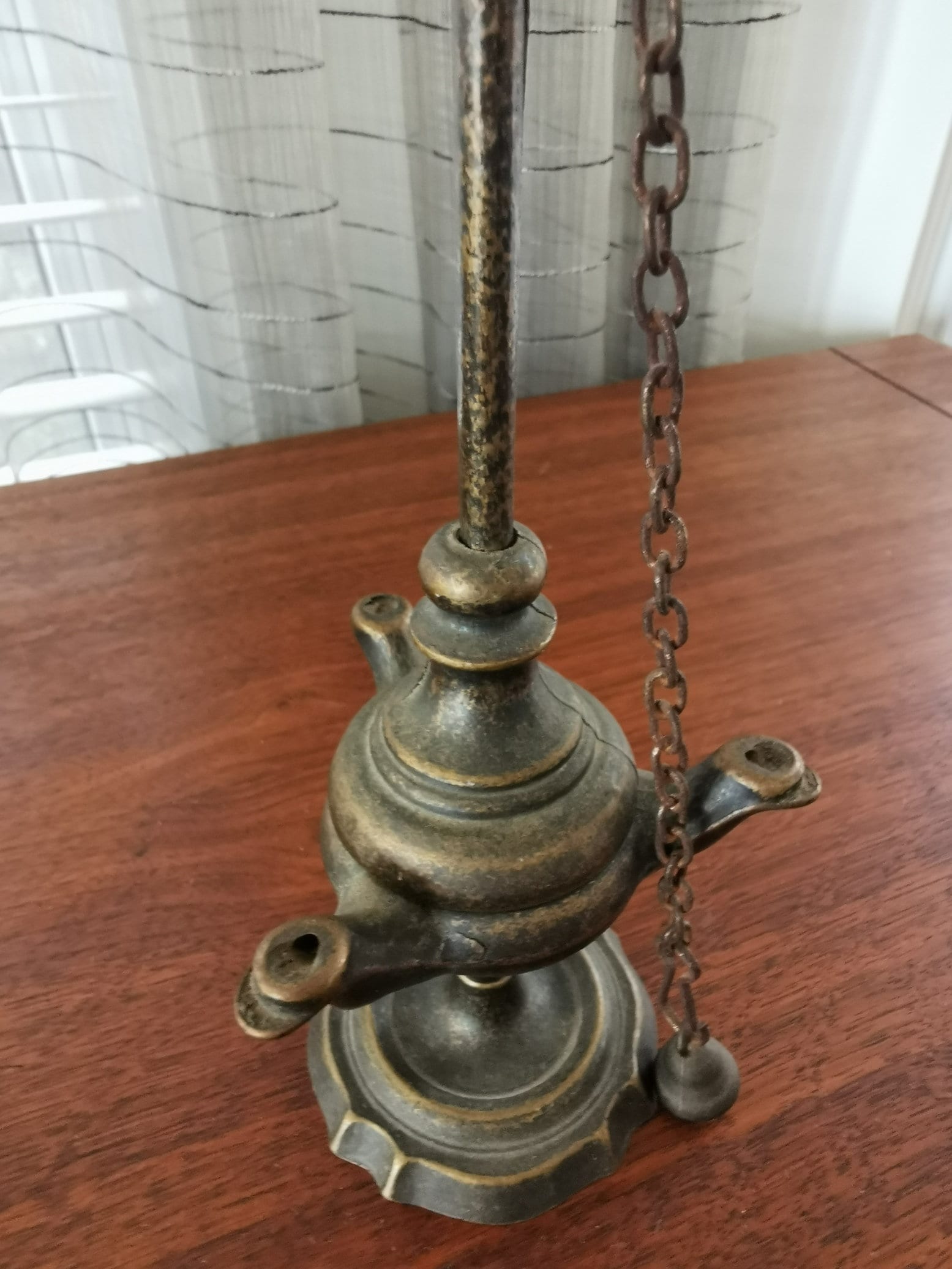 Vintage Italian Bronze Lucerne Oil Lamp 3 Spouts Snuffer - Etsy