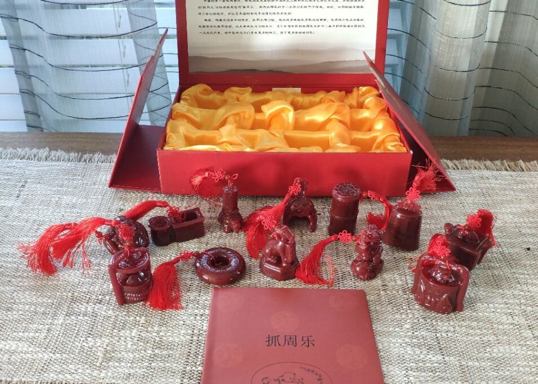 Zhuazhou Chinese Figurines, Traditional Vintage Resin 12 Items Kit - Etsy