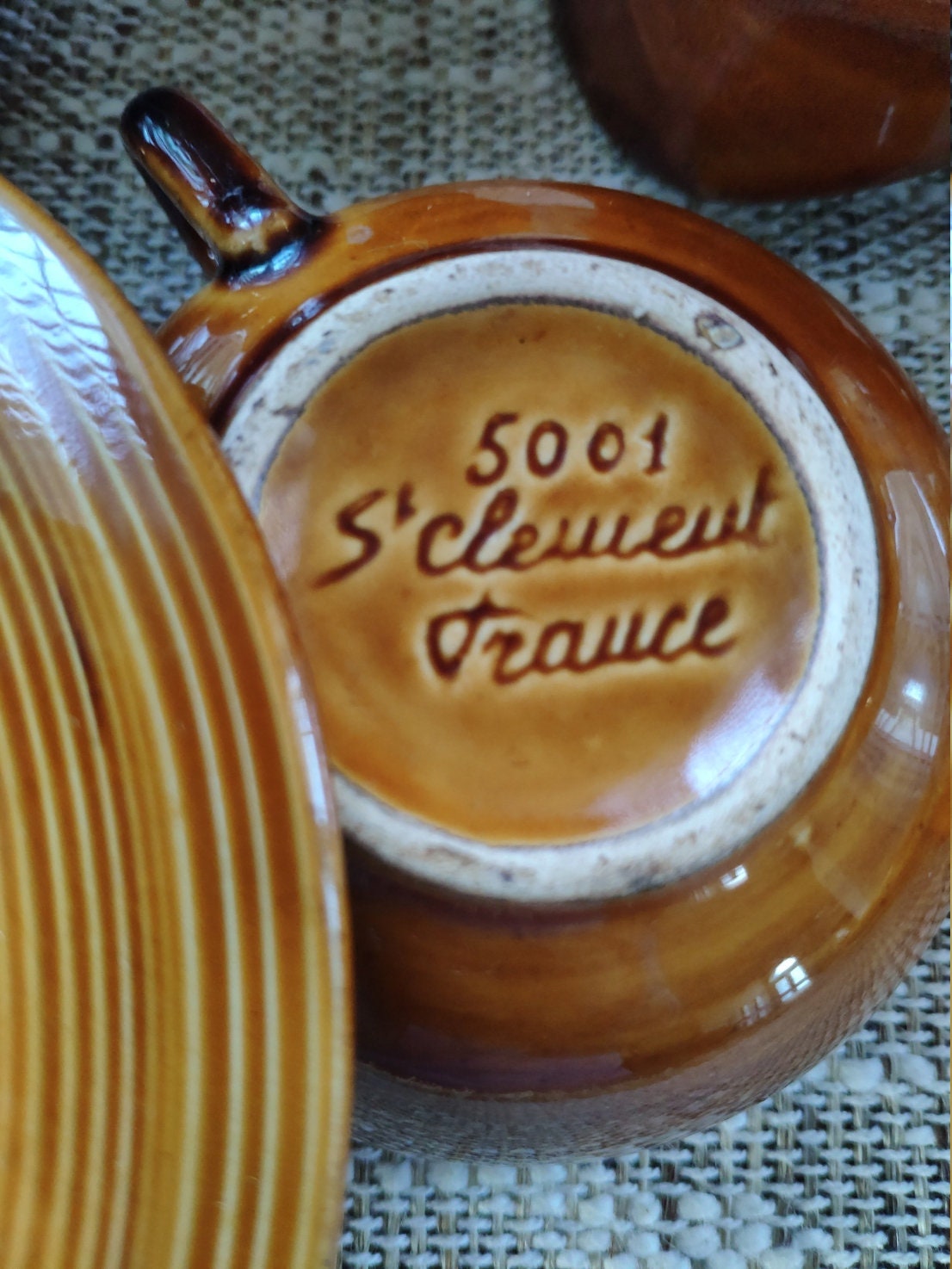 St Clement Tea Set of 12 Made in France Faience Art Pottery - Etsy